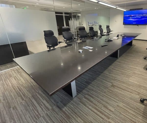 Gunlocke Converge 60×216″ Chicory Cherry Veneer Conference Table ...